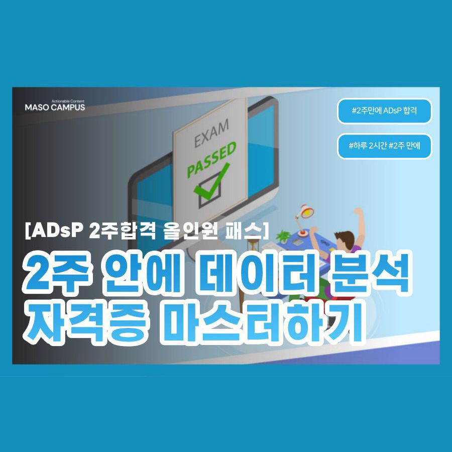 ADsP 2주 합격 올인원 패스 질문답변방 | 홀릭스(HOLIX)